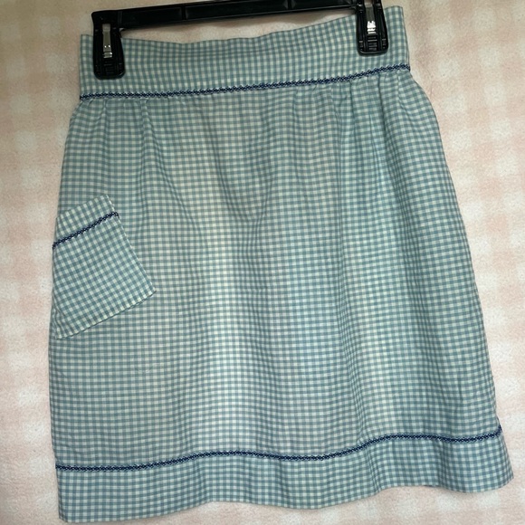 Other | Vintage Blue Gingham Apron | Poshmark